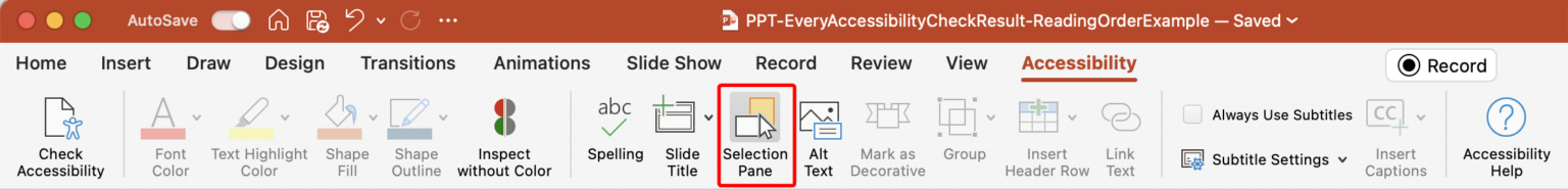 Check Reading Order – Digital Accessibility On-demand