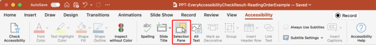 Check Reading Order – Digital Accessibility On-demand