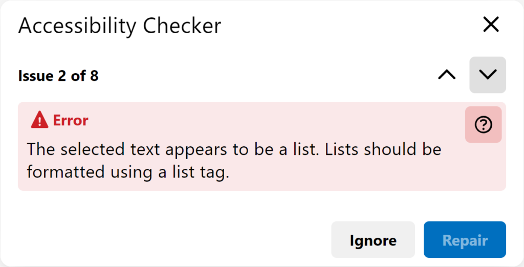 Accessible Lists – Digital Accessibility On-demand
