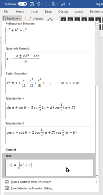 Microsoft Office Math – Accessibility Handbook for Teaching and Learning