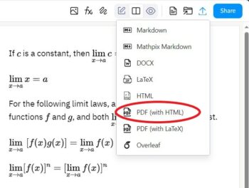 Math Conversion Tools – Accessibility Handbook for Teaching and Learning