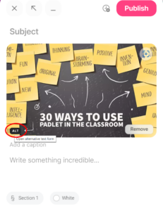 Padlet – Accessibility Handbook for Teaching and Learning