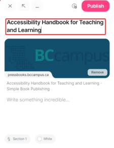 Padlet – Accessibility Handbook for Teaching and Learning