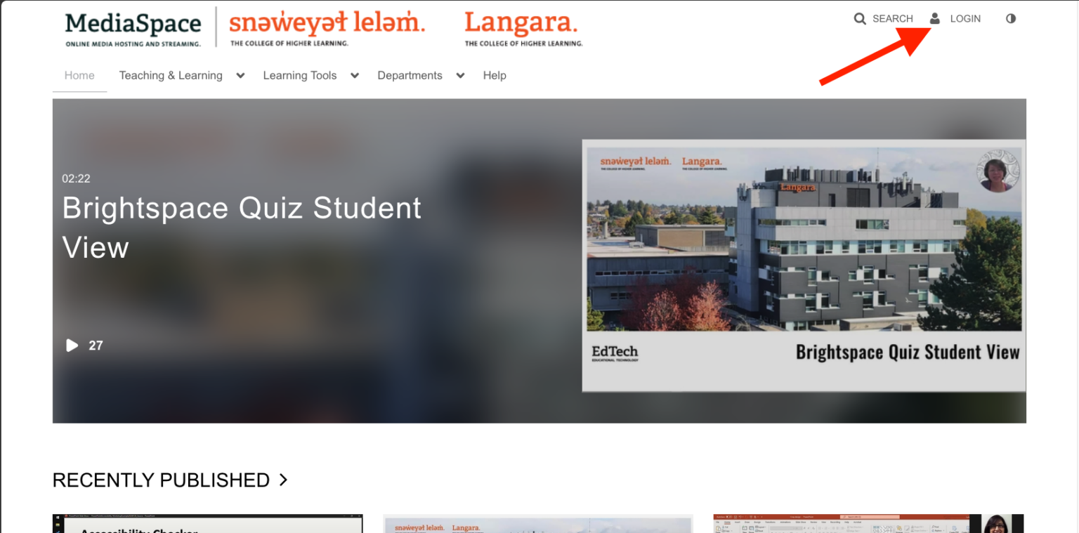 Kaltura Mediaspace/My Media – Accessibility Handbook for Teaching and Learning