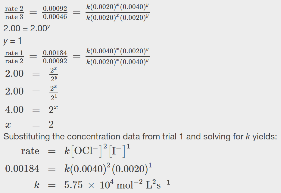 12.3 Rate Laws – Chemistry 2e