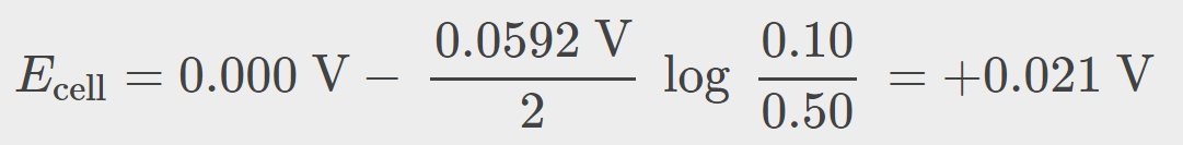17.4 Potential, Free Energy, and Equilibrium – Chemistry 2e