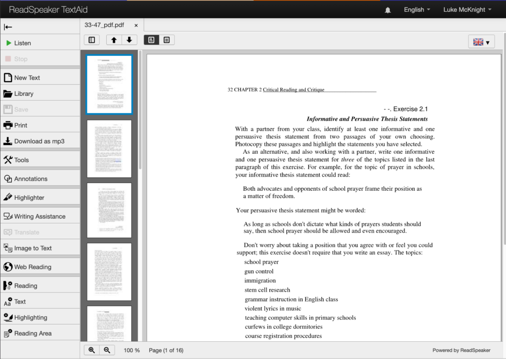 Reading Alternate Format Material – Assistive Technology User Guides