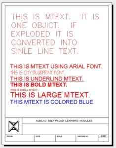 Module 25: Text – Part 2 – Introduction to Drafting and AutoCAD 2D