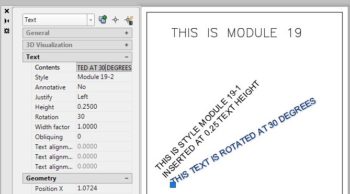 Module 19: Text – Part 1 – Introduction to Drafting and AutoCAD 2D