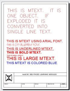 Module 25: Text – Part 2 – Introduction to Drafting and AutoCAD 2D