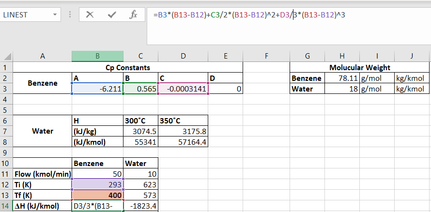 Practice Exercises – Foundations of Chemical and Biological Engineering I