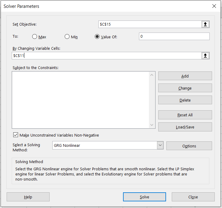 Appendix: Excel Solver Guide – Foundations of Chemical and Biological ...