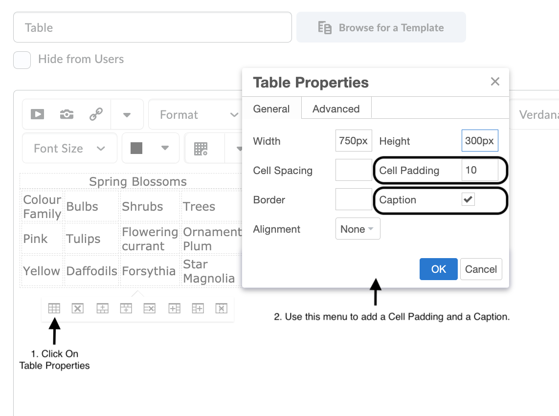 Tables – Designing for All