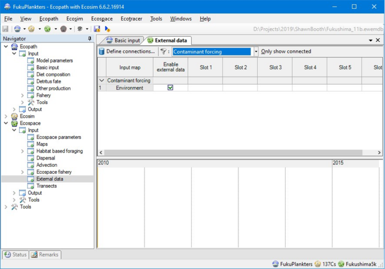 Driving Ecotracer with Spatial-Temporal Data – User Guide for Ecopath with Ecosim (EwE)