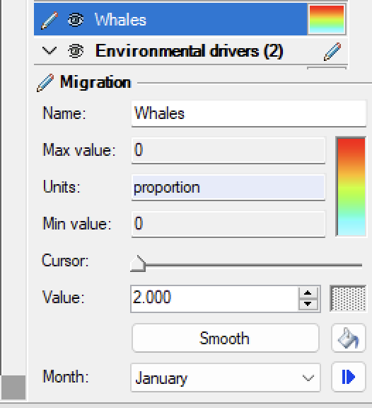 Migration and advection – Ecosystem Modelling with EwE