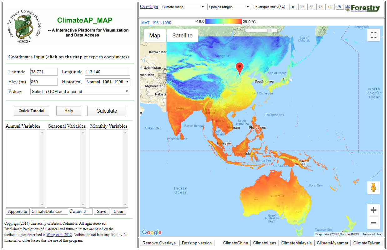 Topic 3.1. Introduction to ClimateNA and ClimateAP – Course e-Notebook