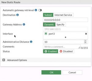 2.1 Security Policy – FortiGate Firewall
