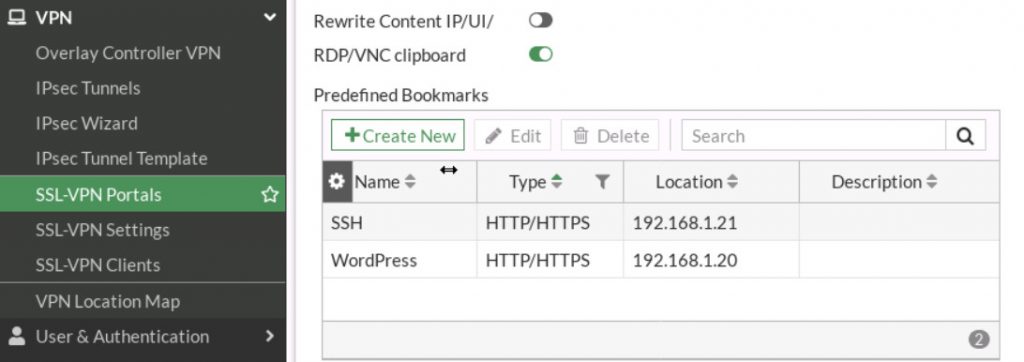 4.2 SSL VPN – FortiGate Firewall