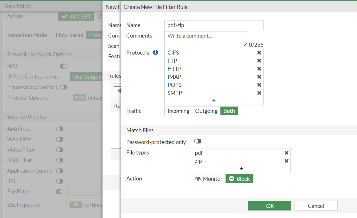 7.3 VLAN and Security Profile – FortiGate Firewall