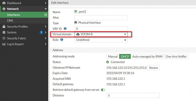 8.1 VDOM – FortiGate Firewall