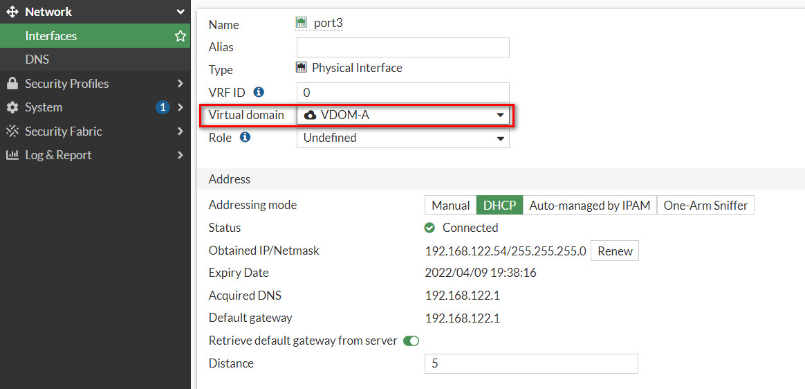 8.1 VDOM – FortiGate Firewall