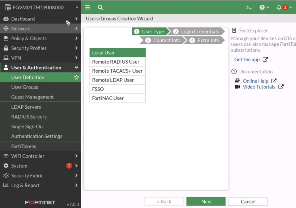 5.1 Captive Portal – FortiGate Firewall