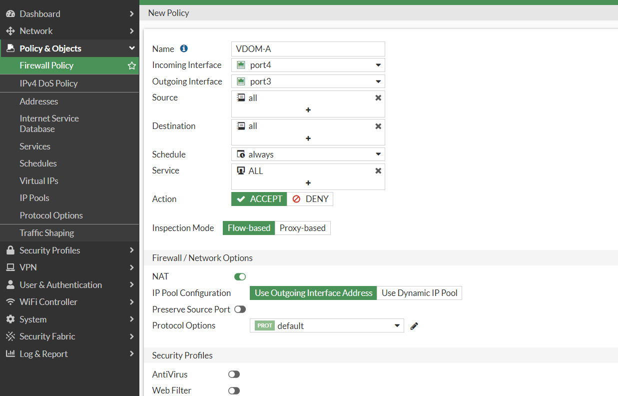 8.1 VDOM – FortiGate Firewall