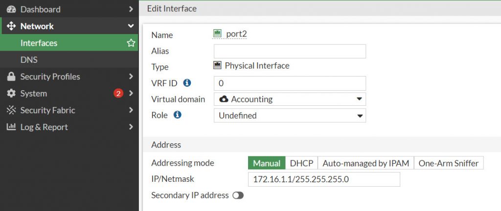 8.2 Inter-VDOM Routing – FortiGate Firewall
