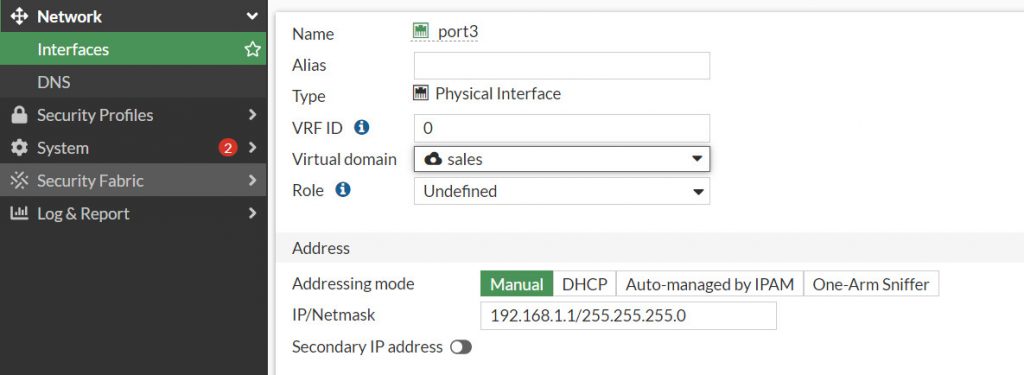 8.2 Inter-VDOM Routing – FortiGate Firewall