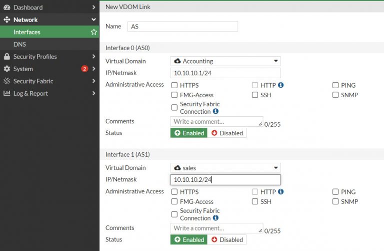 8.2 Inter-VDOM Routing – FortiGate Firewall
