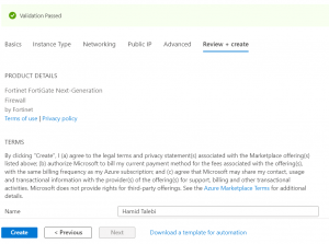 10.2 Deploy FortiGate in Azure – FortiGate Firewall