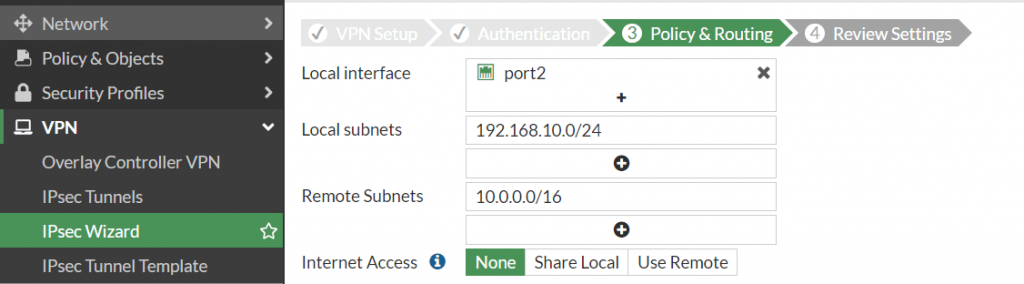 10.3 Site to Site VPN between FortiGate on Premise and FortiGate in the ...