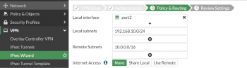 10.3 Site to Site VPN between FortiGate on Premise and FortiGate in the ...