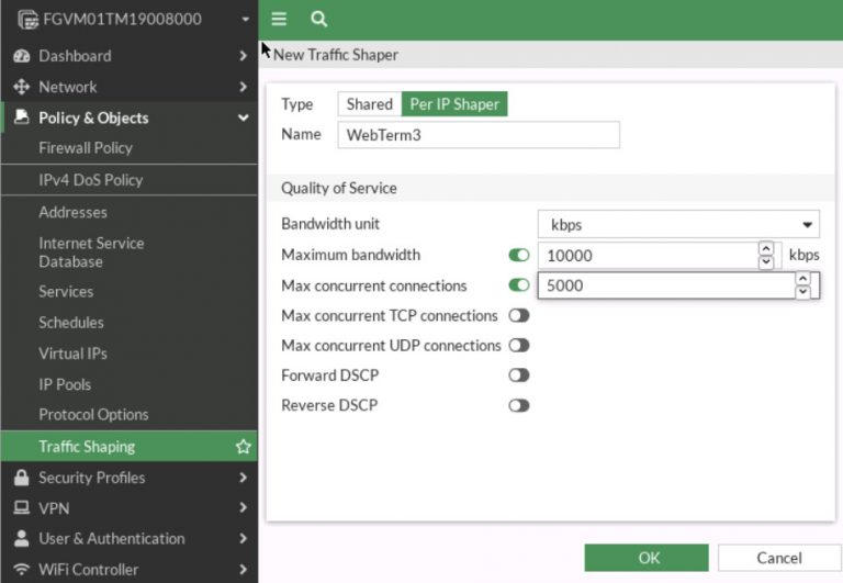 2.2 Application Profile – FortiGate Firewall