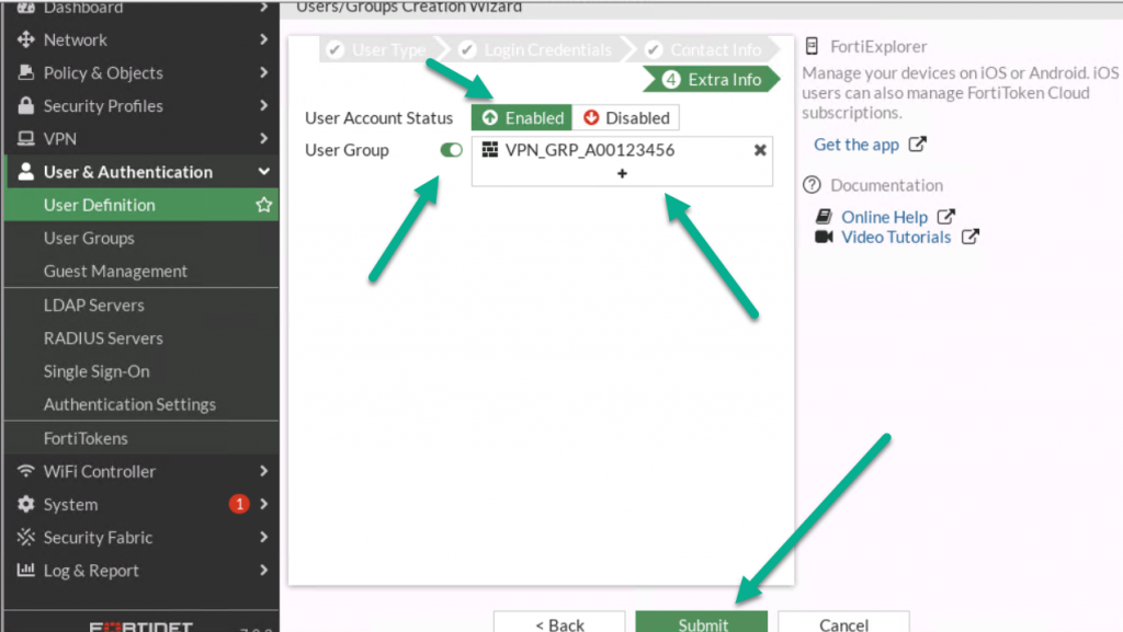 4.1 IPsec VPN – FortiGate Firewall