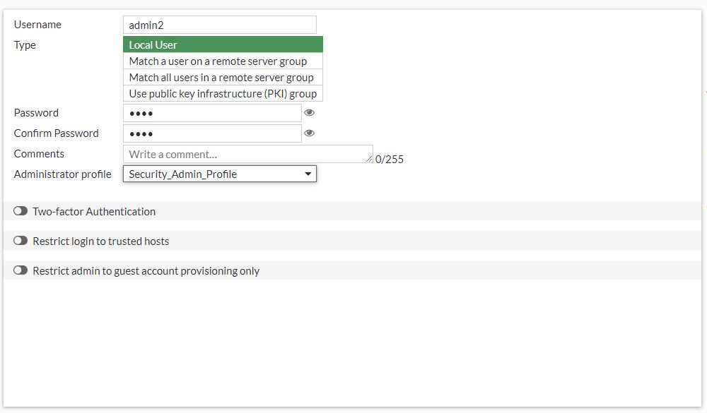 1.1 Basic Settings – FortiGate Firewall