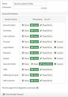 1.1 Basic Settings – FortiGate Firewall