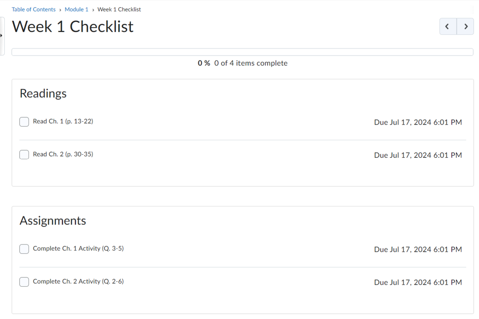 Checklists – Quick Start Guides for EdTech Tools