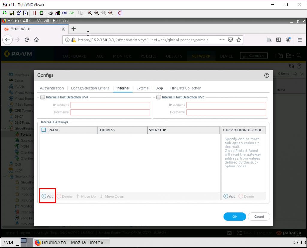 3.2 Remote Access VPN – Palo Alto Firewall