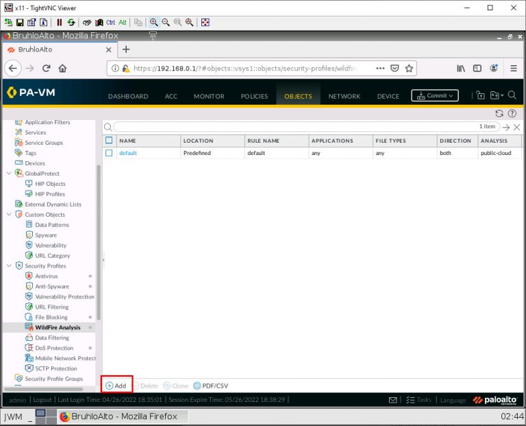 2.3 Block Files and Viruses – Palo Alto Firewall