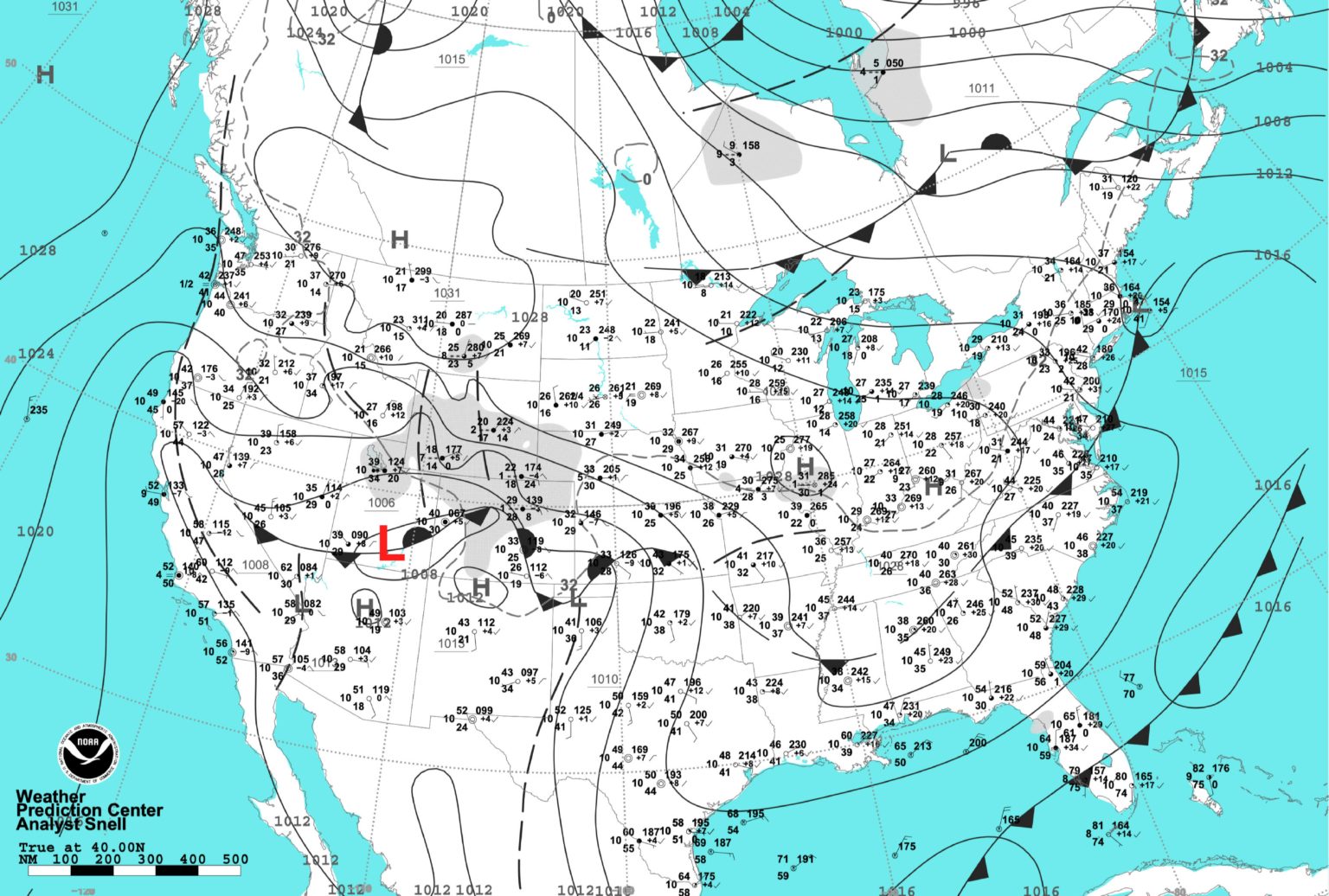 LABORATORY 4: MID-LATITUDE CYCLONES, WEATHER MAPS, AND FORECASTING ...