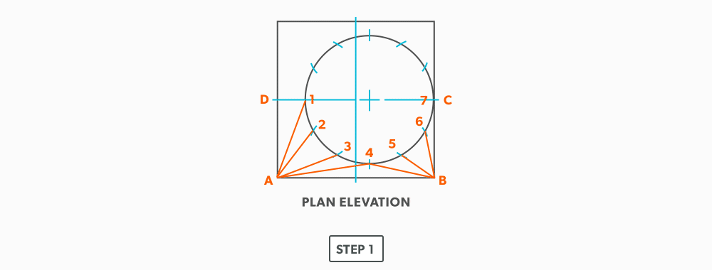 Off-Centre Square to Round – Pattern Development: Sheet Metal Level 1