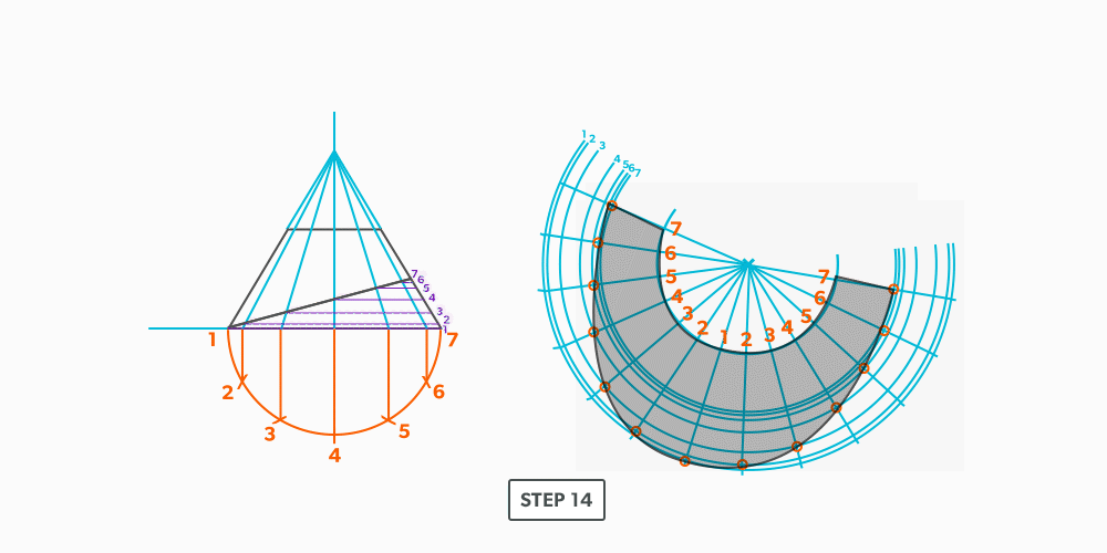 Cone on a Pitch/Miter – Pattern Development: Sheet Metal Level 1
