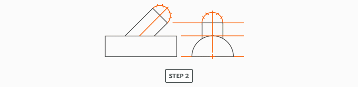 Oblique Tee – Pattern Development: Sheet Metal Level 1