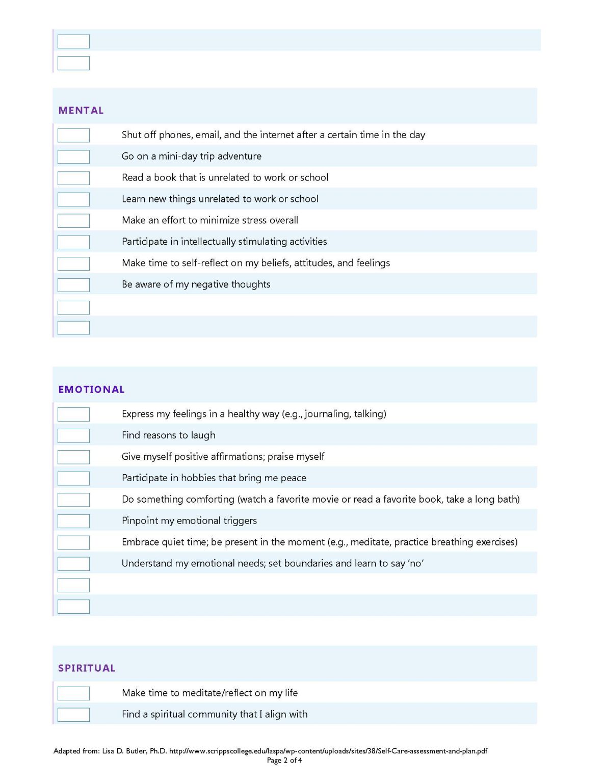 Self-Care Check-In jpg Files – Stress Survival Guide – Reboot Your ...