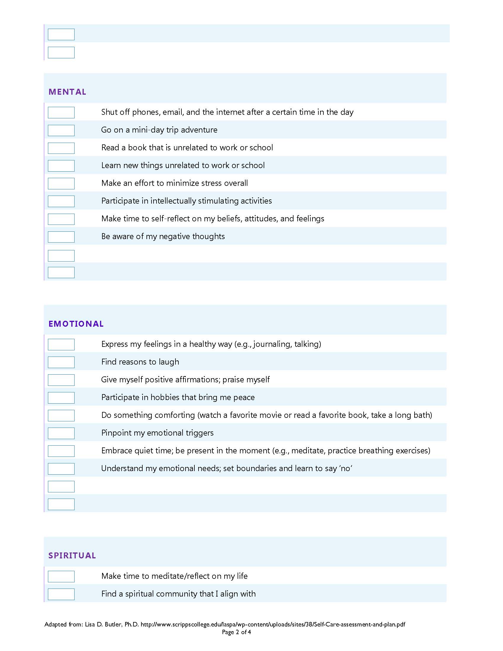 Self-Care Check-In jpg Files – Stress Survival Guide – Reboot Your ...