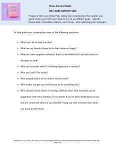 Self-Care Action Plan jpg Files – Stress Survival Guide – Reboot Your ...