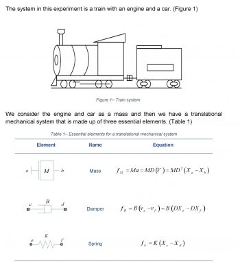 Solution – Train system – Physical System Modelling Using MATLAB