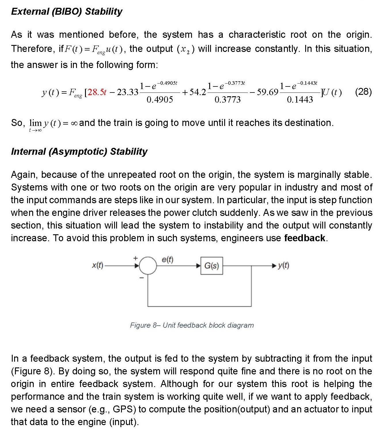 Solution – Train system – Physical System Modelling Using MATLAB