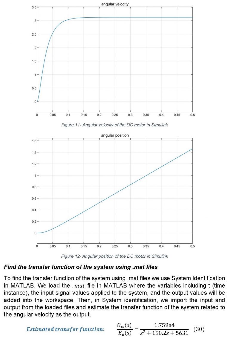 Solution – DC motors – Physical System Modelling Using MATLAB